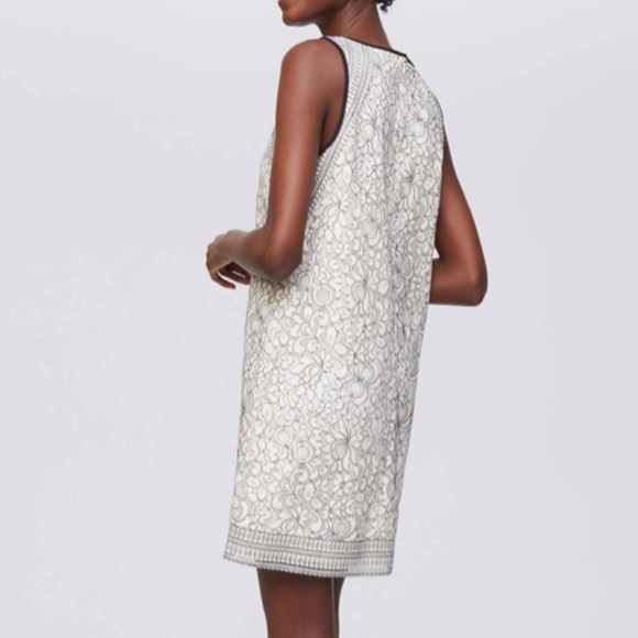 LOFT | Dresses | Loft Shadow Floral Lace Shift Dress | Poshmark